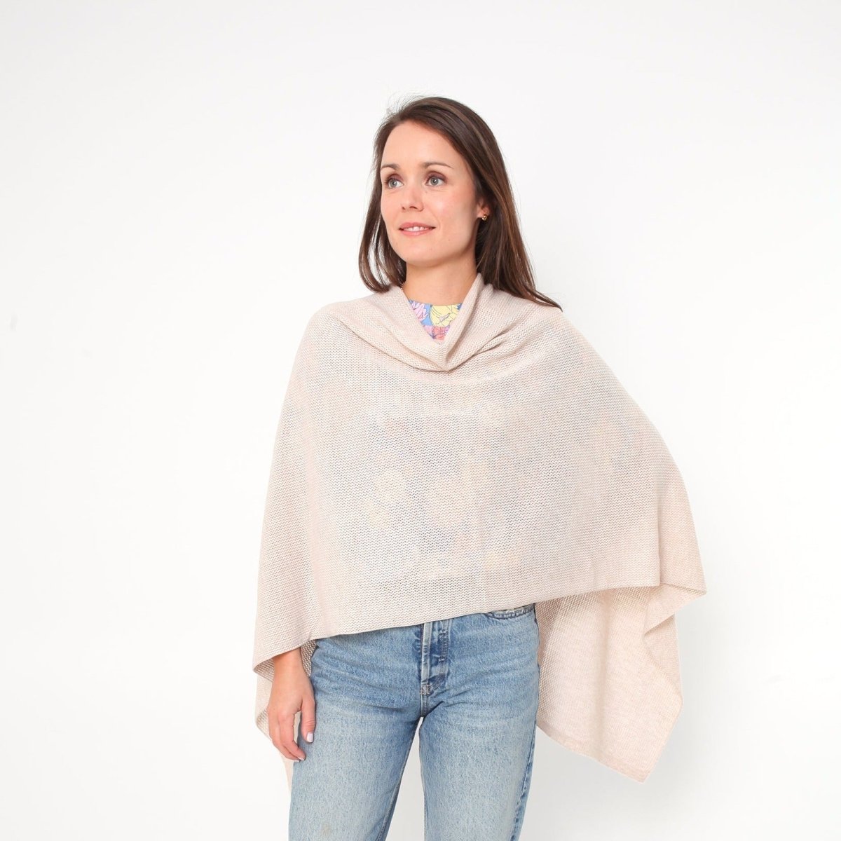 Sand Merino Wool Nursing Cover – Brookie